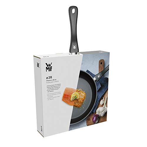 WMF 733646299 Devil Hand Wash Frying Pan Teflon Platinum coating 24 cm Diameter Devil Stainless Steel Cromargan Stainless Steel Suitable for Induction, Stainless Steel, Silver, 46 x 26 x 8,19999999999