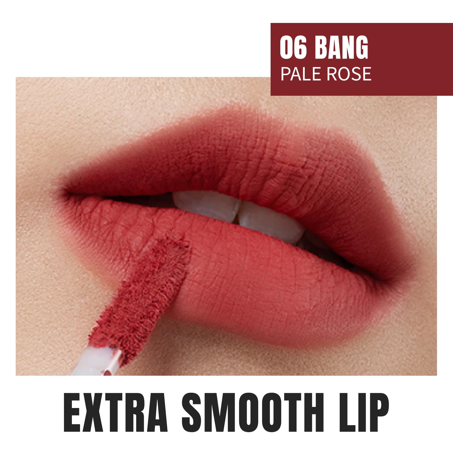 Moonshot Performance Lip Blur Fixing Tint – Velvet Matte Liquid Lipstain with Avocado Protein – Transfer Proof - Mood Enhancing, Moisturizing, and Long Wearing Lip Tint, 0.12 fl.oz. (06 Bang)