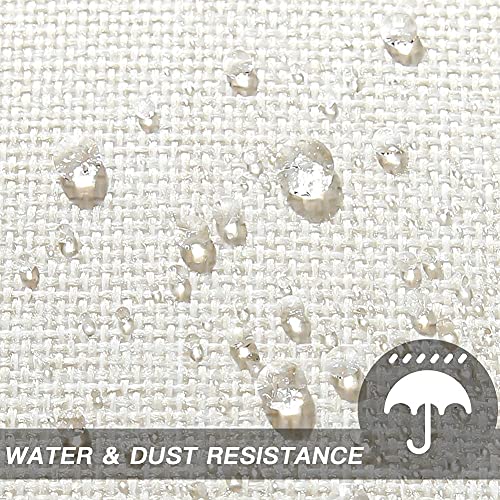OTOSTAR Set of 2 Outdoor Pillow Covers 18x18 Inch Waterproof Decorative Throw Pillow Covers Geometry Pillowcases Square Cushion Case Garden Pillows Shell for Couch Patio Furniture Tent Balcony (Grey)