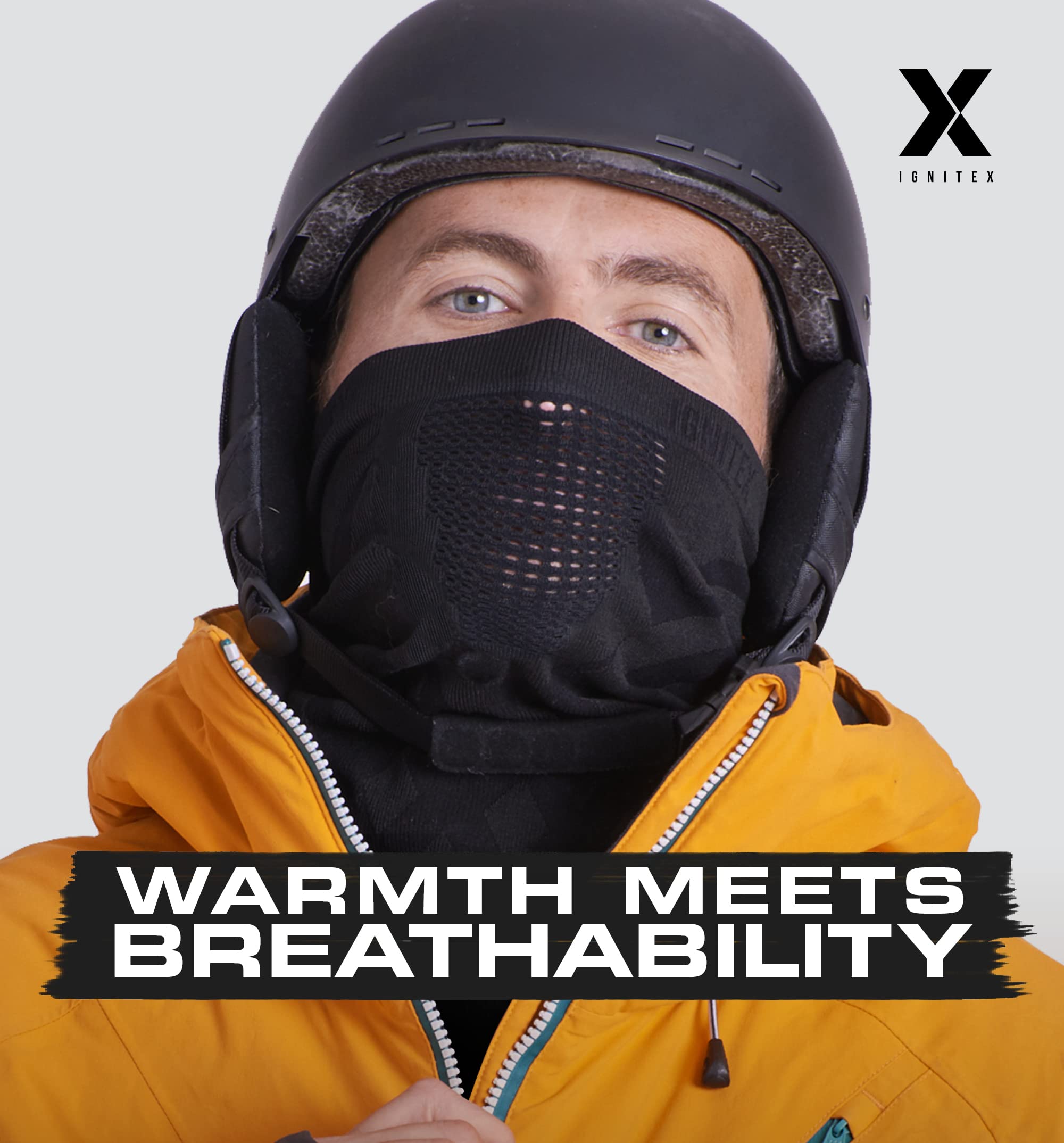 IGNITEX Ski Neck Gaiter, Winter Gaiter/Snowboarding Neck Warmer Gaiter, Breathable Ski Gator
