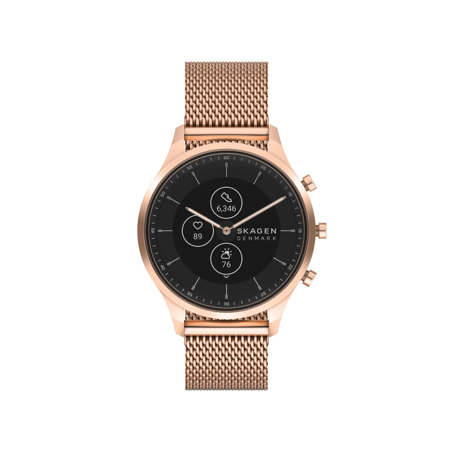 Jorn 38mm Gen 6 Rose Gold Stainless Steel Mesh Hybrid Smartwatch (Model: SKT3300)