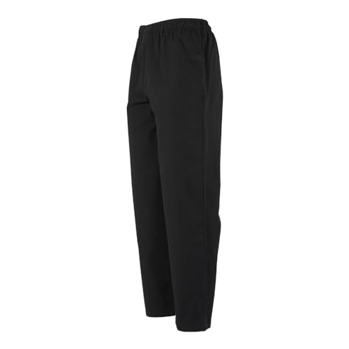 Mercer Culinary M60050BKL Millennia Men's Cook Pants, Large, Black