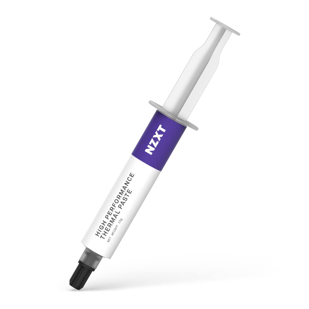 NZXT Thermal Paste - BA-TP015-01 - Thermal Conductivity 6.3 W/m-k - East Application - Long-Term Stability - for Proccessors/CPU/All Coolers - (15g)