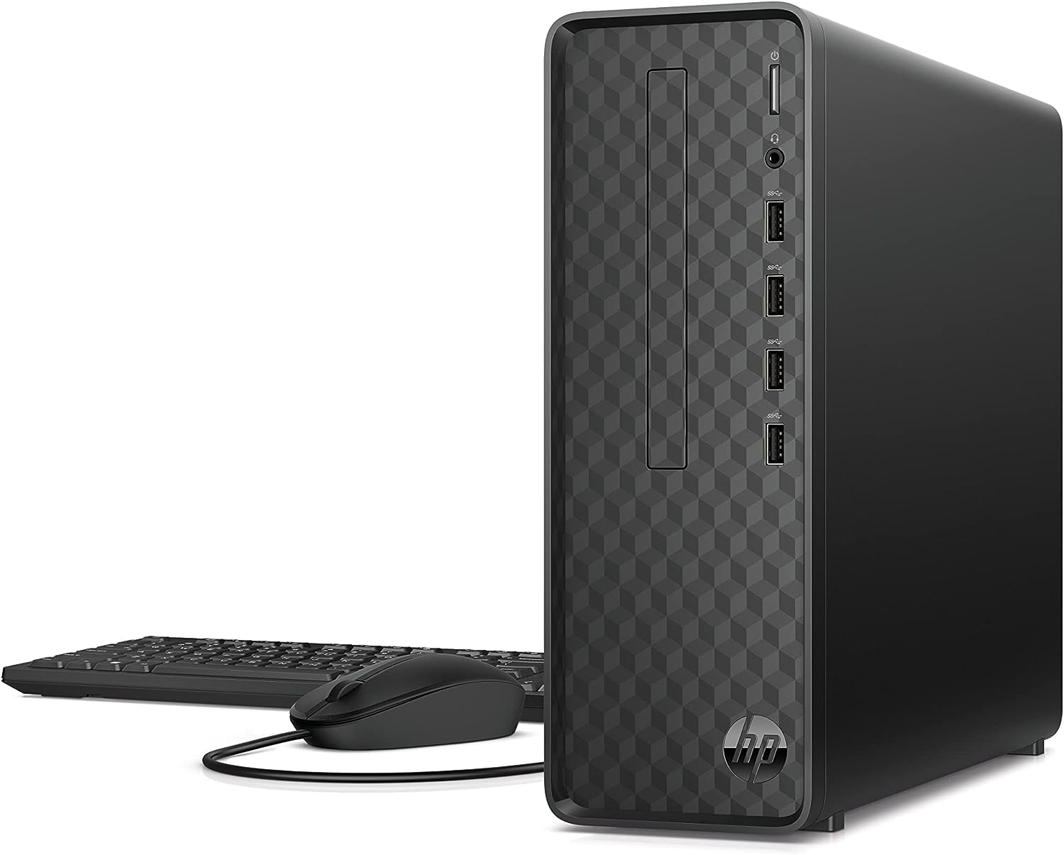 HP Slim Desktop High Performance Business Computer, Intel Pentium Silver J5040 (up to 3.2GHz), 16 GB DDR4 RAM, 256GB PCIe SSD + 1TB HDD, Intel UHD Graphics 605, Windows 11 GM Accessory
