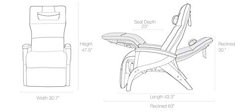 Svago ZGR Newton - The Ultimate Leather Zero Gravity Recliner (Ivory)