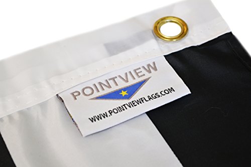 Pointview Flags Thin Blue Line American Flag - 3 by 5 Foot Flag with Grommets