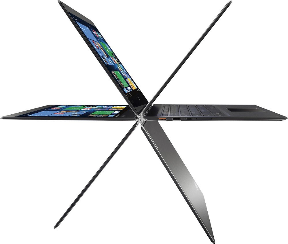 Lenovo Yoga 900 2-in-1 13.3-inch QHD+ IPS Multitouch Convertible Laptop (Core i7-6560U, 256GB SSD, 8GB RAM) -Platinum Silver