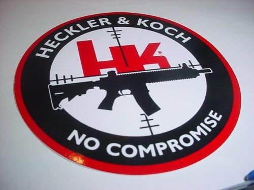 Montree Shop Heckler & KOCH Firearms NO Compromise 4" Decal Sticker HK Pistol Gun Rifle