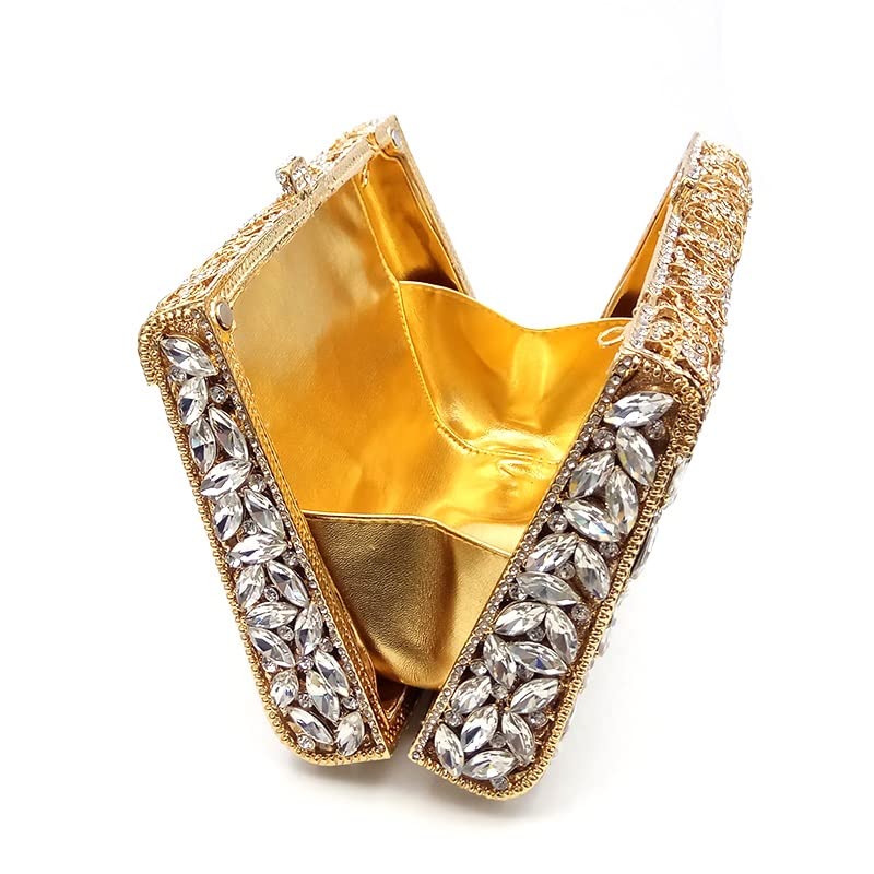 MJWDP Bridal Wedding Party Purse Women Evening Party Handbag Clutches Elegant Crystal Purses (Color : E, Size : 1)