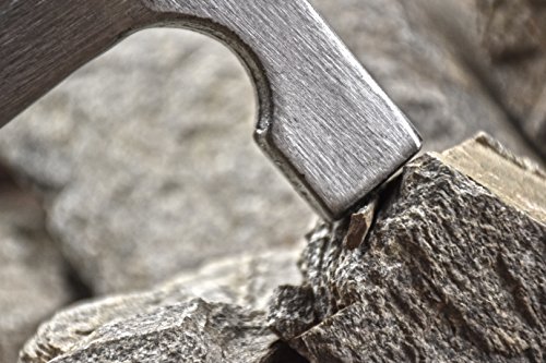 SE 22-ounce Rock Pick Hammer with Pointed Tip, 11-inch All Steel Geologist Hammer, Drop Forged Masonry Hammer with Comfortable Grip for Mining, 2lbs