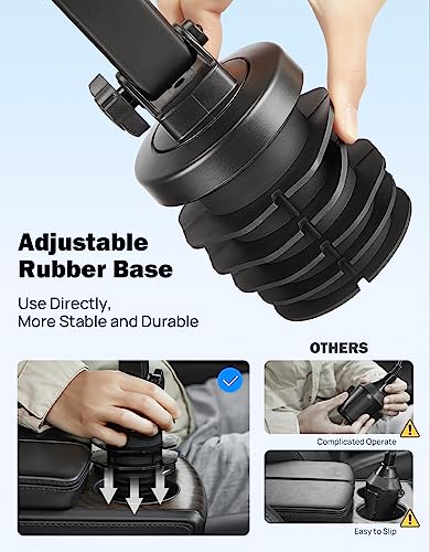 JOYTUTUS Wireless Car Charger, 15W Car Phone Holder Mount Wireless Charging, Smart Alignment Charging Auto Clamping Cup Holder Phone Mount, Fit iPhone 14/13/12 pro/12, Samsung S22/S10/S9/S8, etc