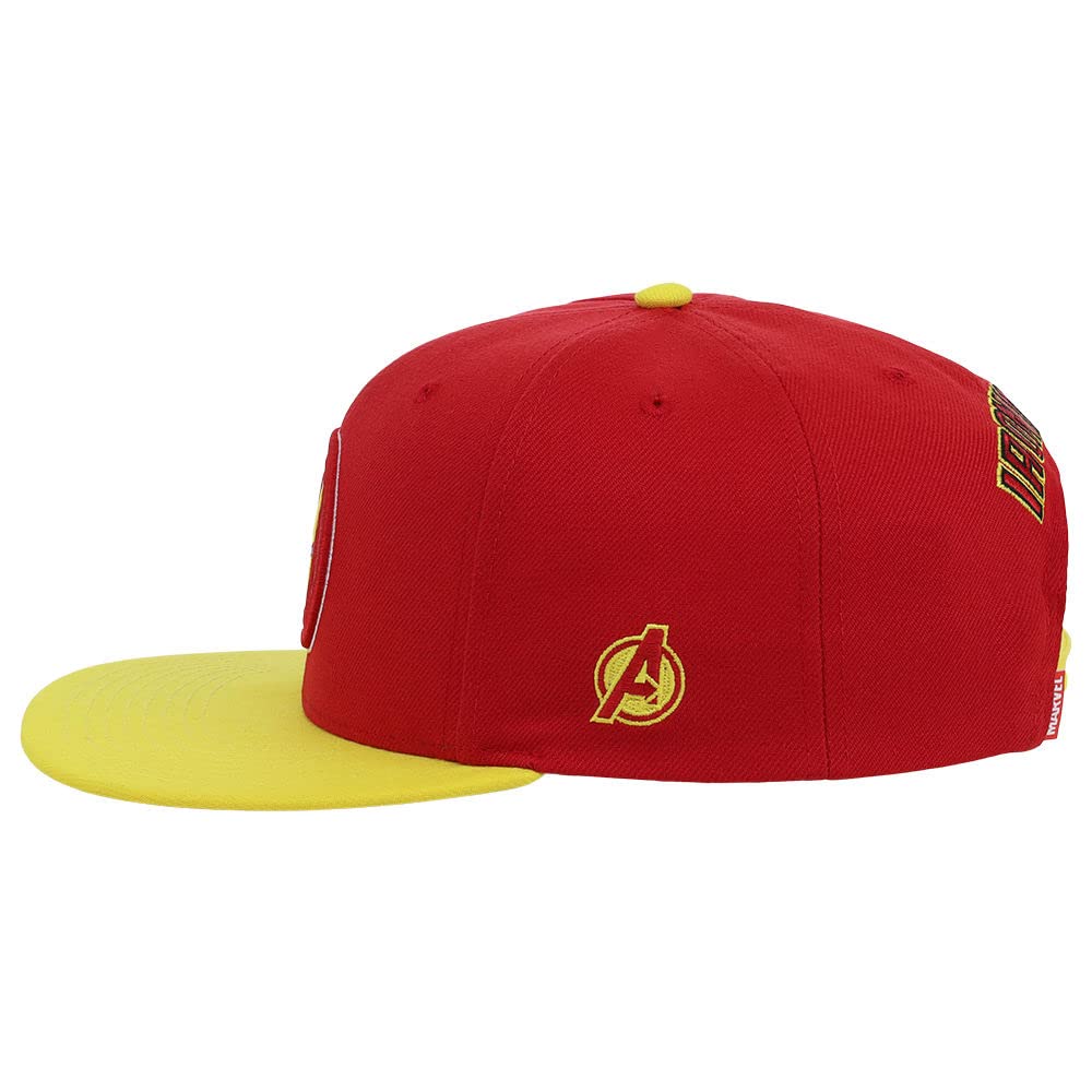 Marvel Iron Man Adult Fashion Adjustable Snapback Flat Bill Cap