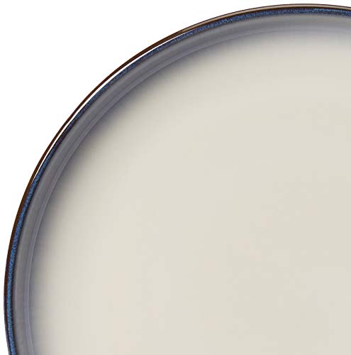 Gibson Elite Serene Fountain Round Reactive Glaze Stoneware Dinnerware Set, Service for Four (16pcs), Blue