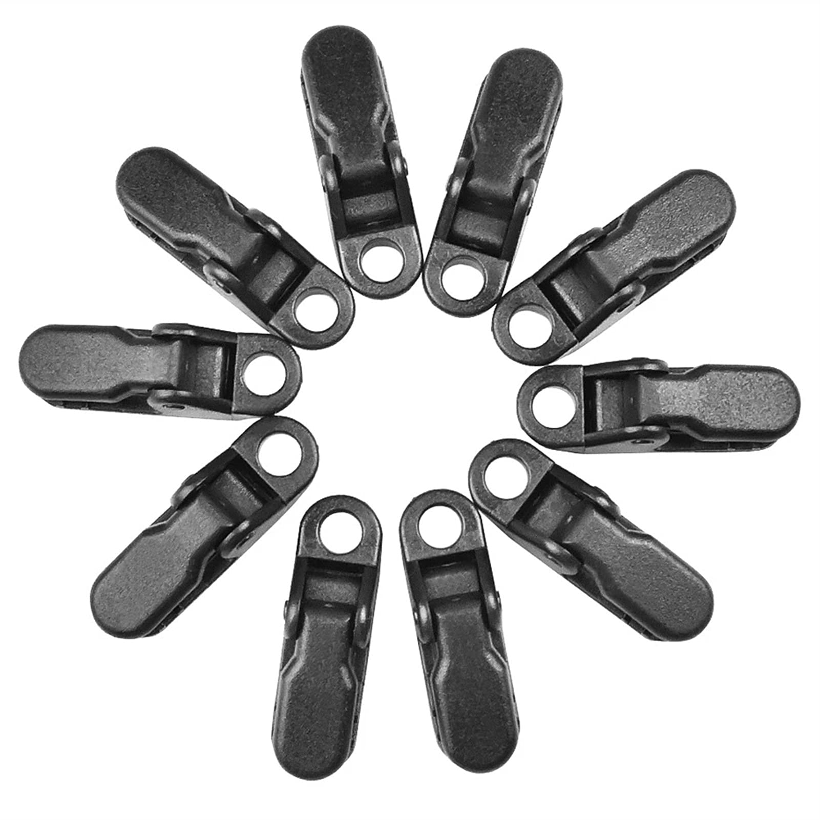 LMMDDP 20pcs Tarp Awning Clamp Clips Tent Snaps Hangers Camping Tent Tighten Lock Grip Clamp with Carabiner for Outdoor Camping
