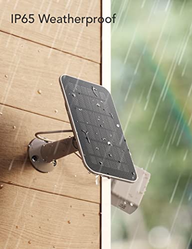 Nooie Solar Panel Charger for Nooie Pro Cam, Weather-Resistant, IP65 Waterproof, 360° Adjustable Mount, Non-Stop Green Charging, ONLY Compatible with The Nooie Pro Cam, 2W/6V