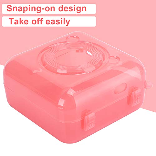 TIKATARER Printer Protective Case, Protective Shell PC for Peripage Pocket Case Pocket Printer Case Phone Pocket Thermal Sticky Note Barcode Printer (Pink)