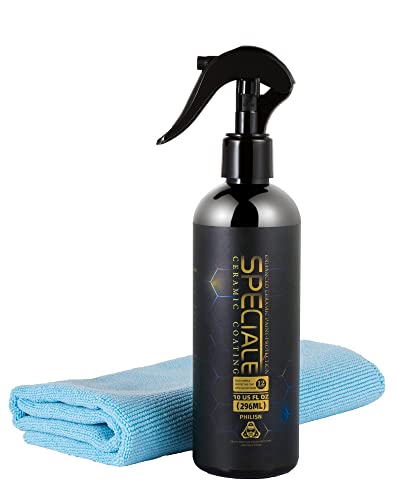 PHILISN Ceramic Spray Coating for Cars (10oz) - SiO2 Nano Technology Quick Coat, High Gloss Hydrophobicty Paint Protection, 12+ Month Lasting Shine, Car Wax Polish for Car Exterior Care