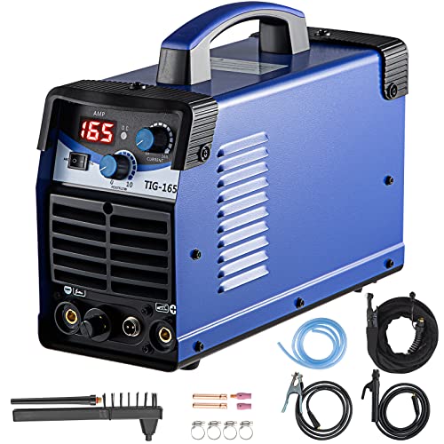 Mophorn Tig Welder, 160 Amp 110V & 220V DC Dual Voltage, 2 in 1 TIG/ARC Welder with TIG Torch Gun and Cable, Portable Combo Welding Machine with Digital Display, 160A Tig Welder and 140A ARC Welder
