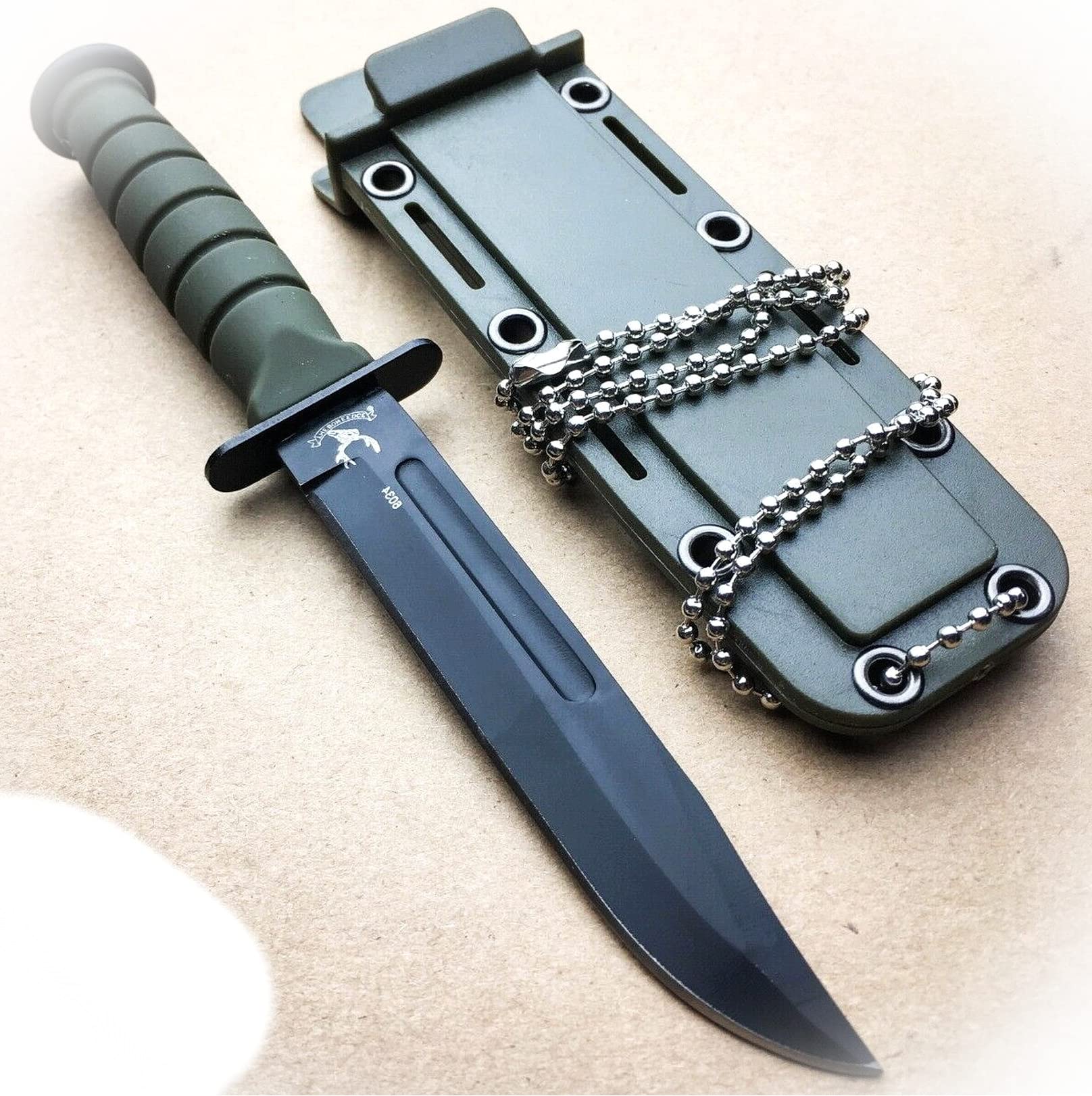 New 6" Military Tactical Combat Fixed Blade Survival NECK KNIFE Hunting Dagger Camping Outdoor Pro Tactical Elite Knife BLDA-0001