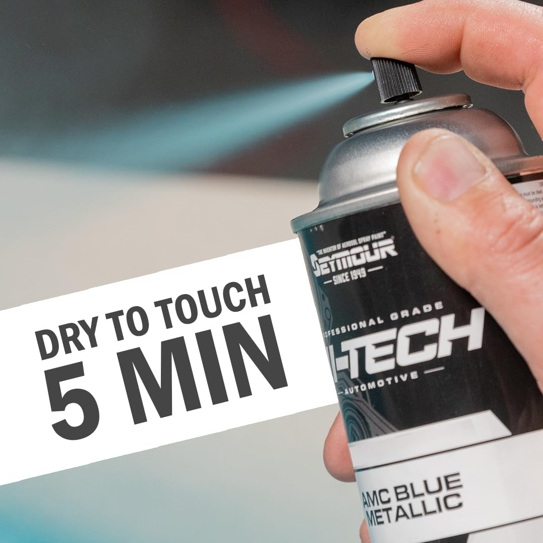 Seymour 16-139 Hi-Tech Enamels Spray Paint, Semi-Gloss Black 12 Ounce (Pack of 1)