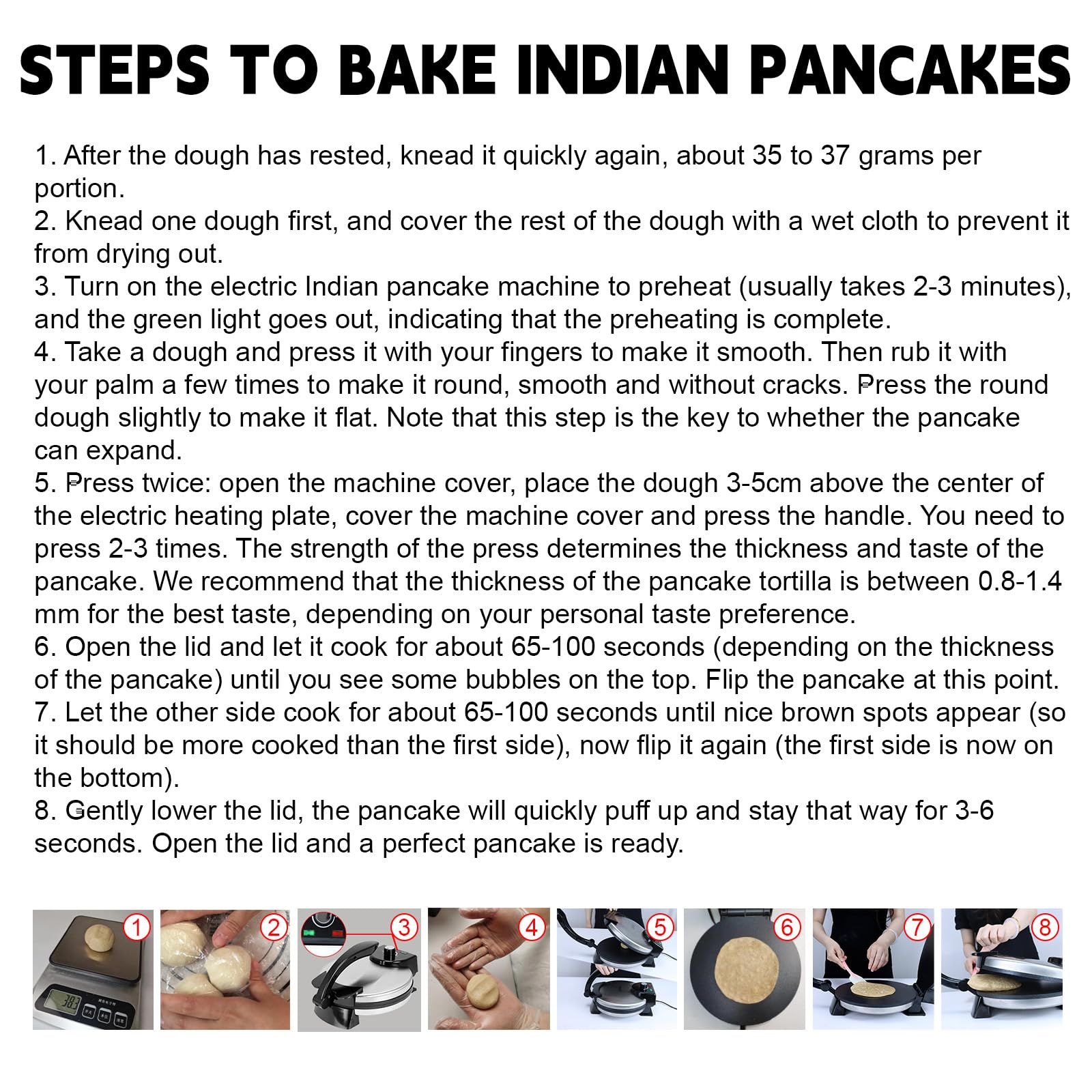 Roti Maker Machine 10" Stainless Steel Non-Stick Electric Tortilla Maker to make Indian style Chapati, Roti, Flatbread.