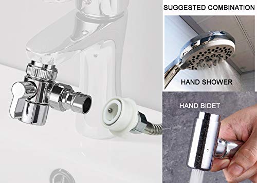 MissMin faucet to shower hose diverter to Dishwasher Snap,aerator quick connect to hand bidet and shower,for bathroom/kitchen sink