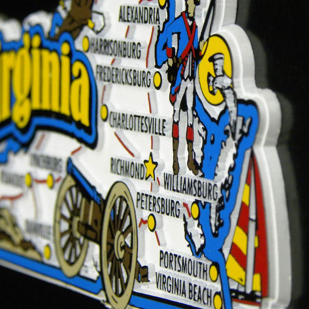 Missouri Jumbo State Magnet by Classic Magnets, 3.6" x 3.5", Collectible Souvenirs Made in The USA
