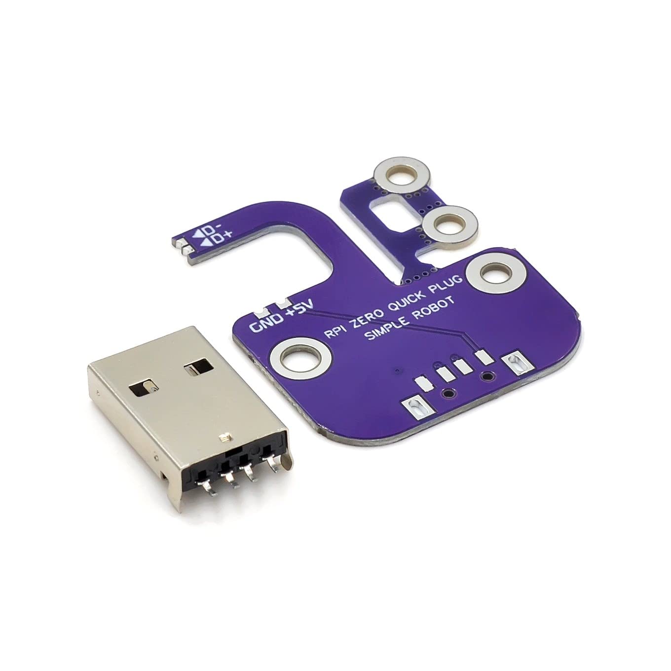 Printer Accesstories USB Adapter Board for Raspberry Pi Zero W Micro USB to Type A USB Adapter Board Expansion Board USB Power Supply