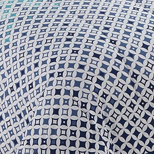 Sweet Home Collection 7 Piece Comforter Set Bag Solid Color All Season Soft Down Alternative Blanket & Luxurious Microfiber Bed Sheets, Genova, Queen