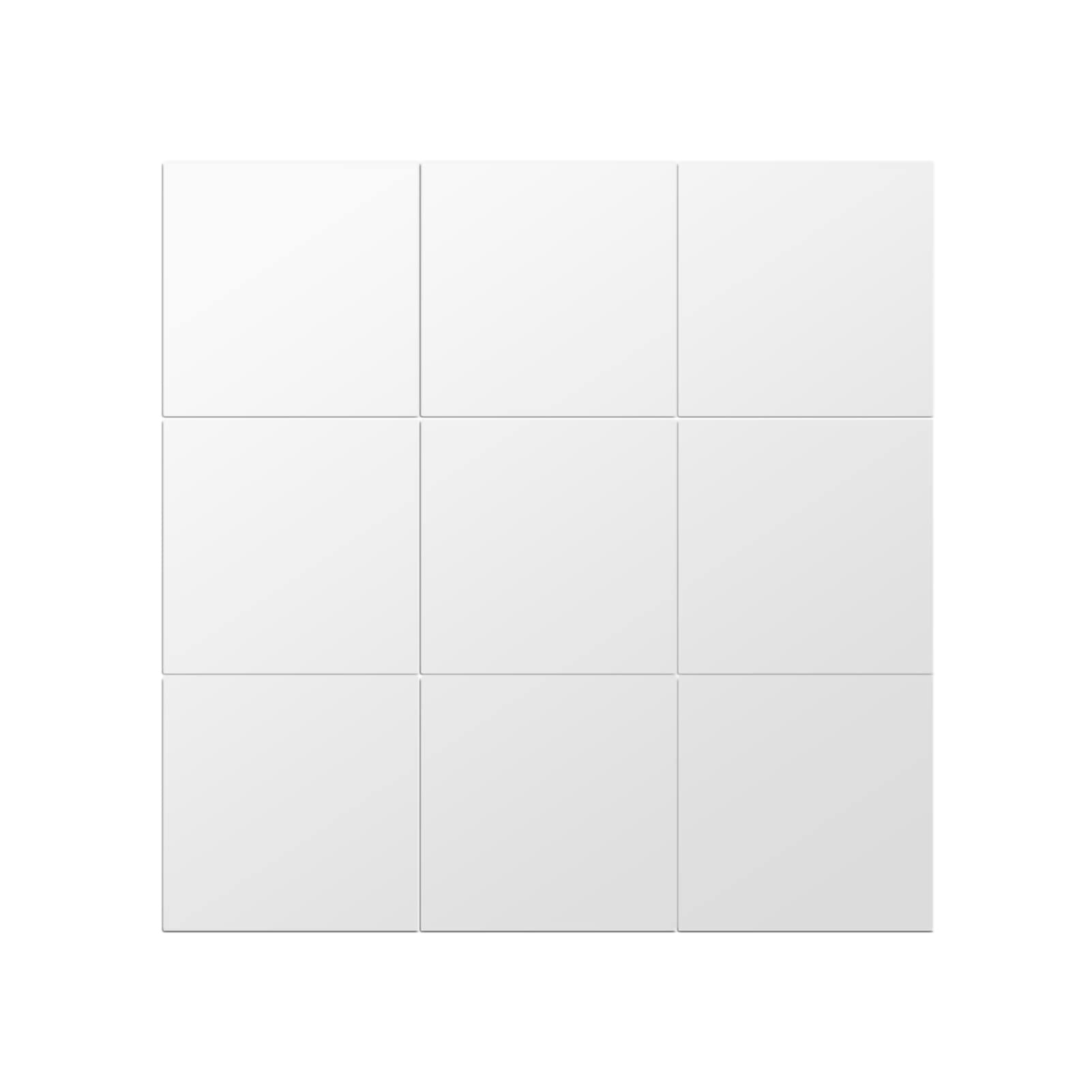 HERCHR Flexible Mirror Sheets, 25Pcs Self Adhesive Plastic Mirror Mirror Tiles Square Mirror Decor Self-Adhesive Mirror Wall Stickers for Home 15x15cm
