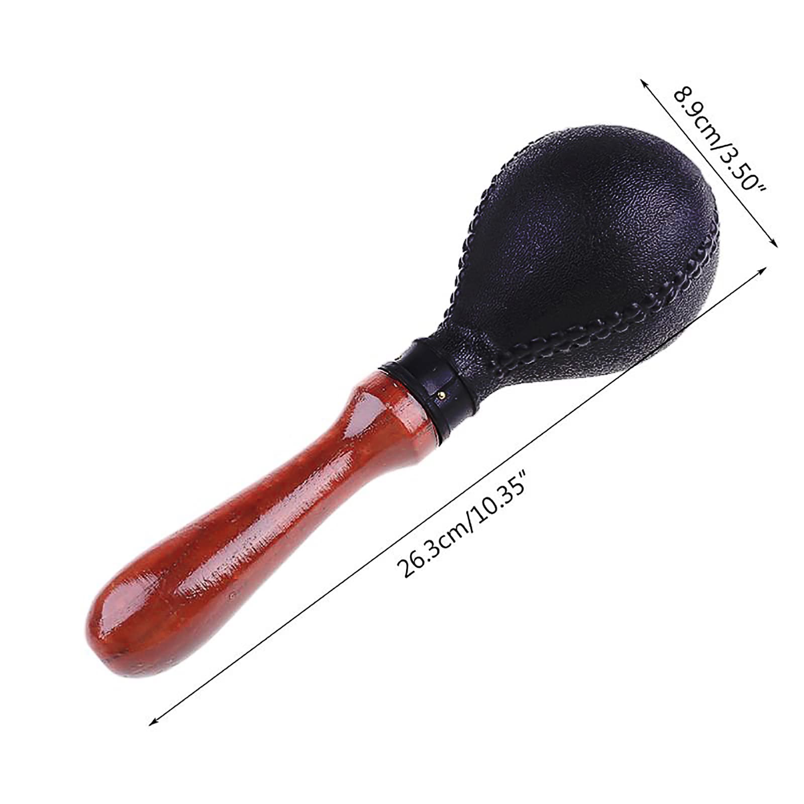 Maracas, Rumba Shaker with 2 Egg Shaker for Adult - Hand Percussion Musical Instrument (Black)