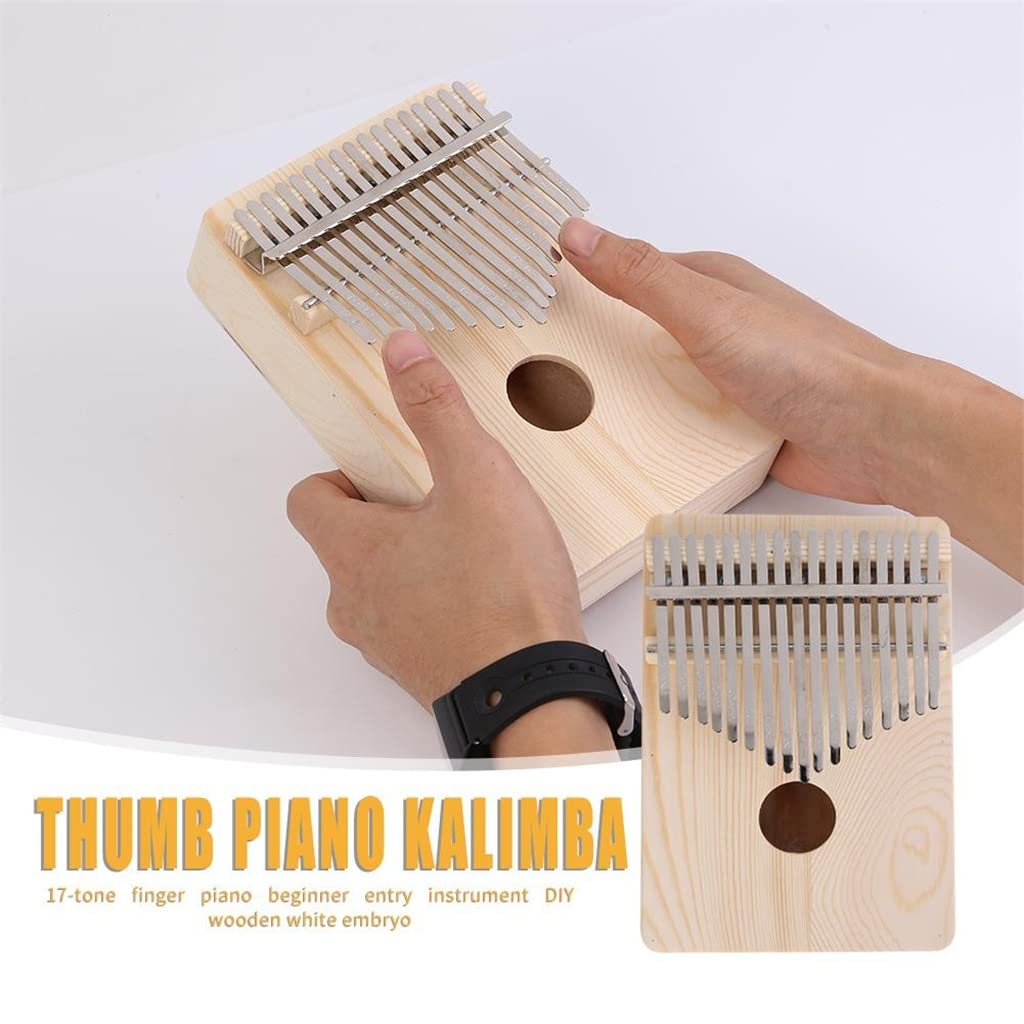 KXDFDC 17 Key Wood White Thumb Finger Piano Wooden Musical Instruments