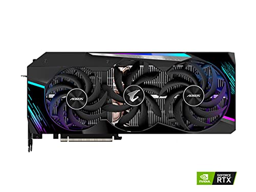 GIGABYTE AORUS GeForce RTX 3080 Master 10G (REV3.0) Graphics Card, Max Covered Cooling, LHR, 10GB 320-bit GDDR6X, GV-N3080AORUS M-10GD REV3.0 Video Card