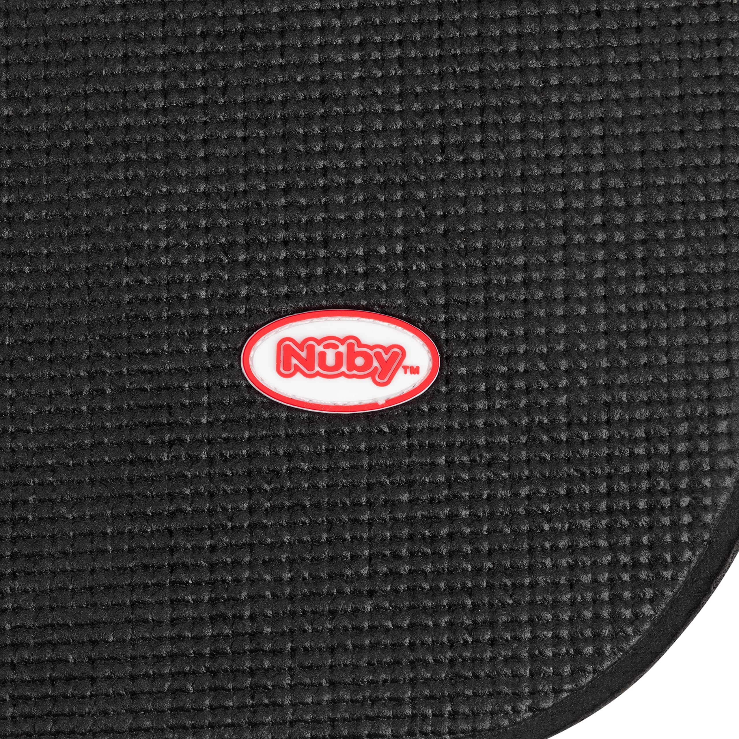 Nuby On The Go Kids Car Seat Protection Undermat, Protects Upholstery from Indentations, Scratches, and Spills, Black