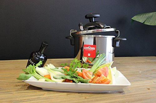 MAGEFESA Star Quick Easy To Use Pressure Cooker, 18/10 Stainless Steel, Suitable for induction. Thermodiffusion bottom, 3 Security Systems (14 QUART)