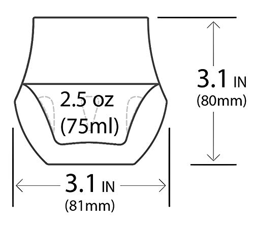 KRUVE PROPEL Espresso Glass, Hand Made, Double-wall, Clear, 2.5oz, Scientific Design (set of two)