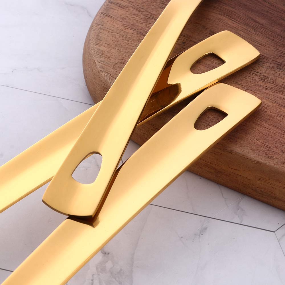 Lasagna Server, BuyGo Gold Pizza Shovel Cookware Stainless Steel Pie Server, Mirror Polish & Dishwasher Safe
