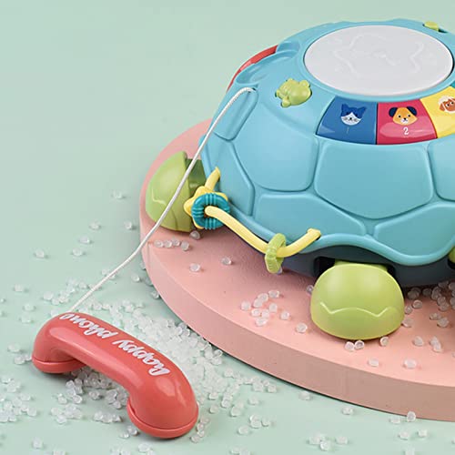 Musical Turtle Toy - Baby Crawling Toys for Babies 12+ Months - Learning with Sound, Music, Lights, Phone, Letters, Numbers - for Motor Skills, Cognitive Development, Hand-Eye Coordination