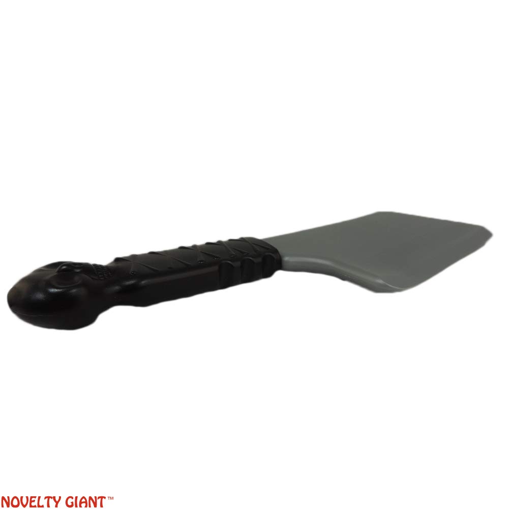 NOVELTY GIANT WWW.NOVELTYGIANT.COM Jumbo Plastic Butcher Knife Cleaver Prop Silver