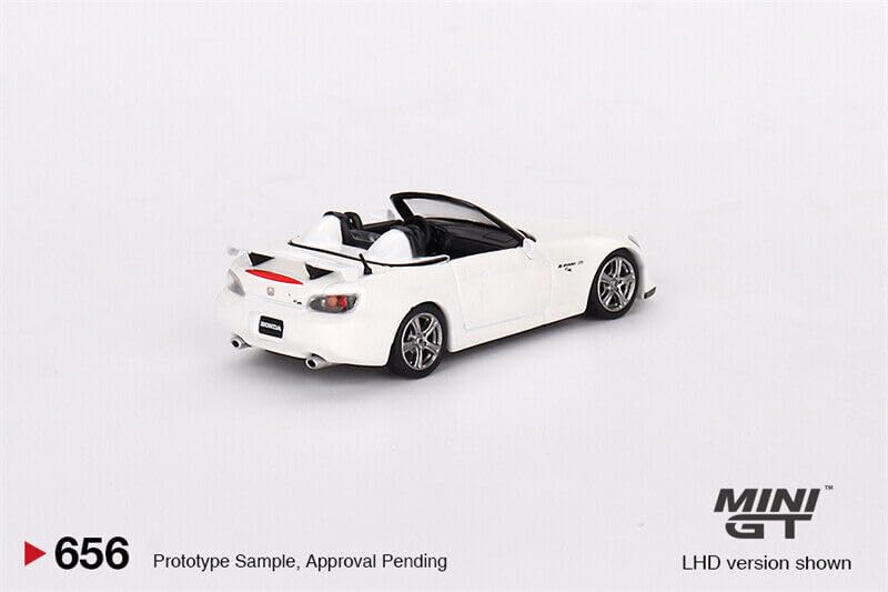True Scale Miniatures Model Car Compatible with Honda S2000 (AP2) CR Grand Prix White 1/64 Diecast Model Car MGT00656
