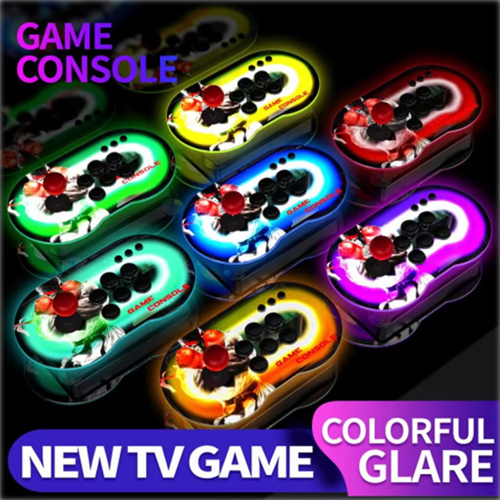 M9 TV Video HDMI high-Definition Game Console PS1 TV Home Dual Cable Rocker Handle 10000+Game Support TF Expansion 128G connectable Handle to Realize Four Person Fight Controller (256)