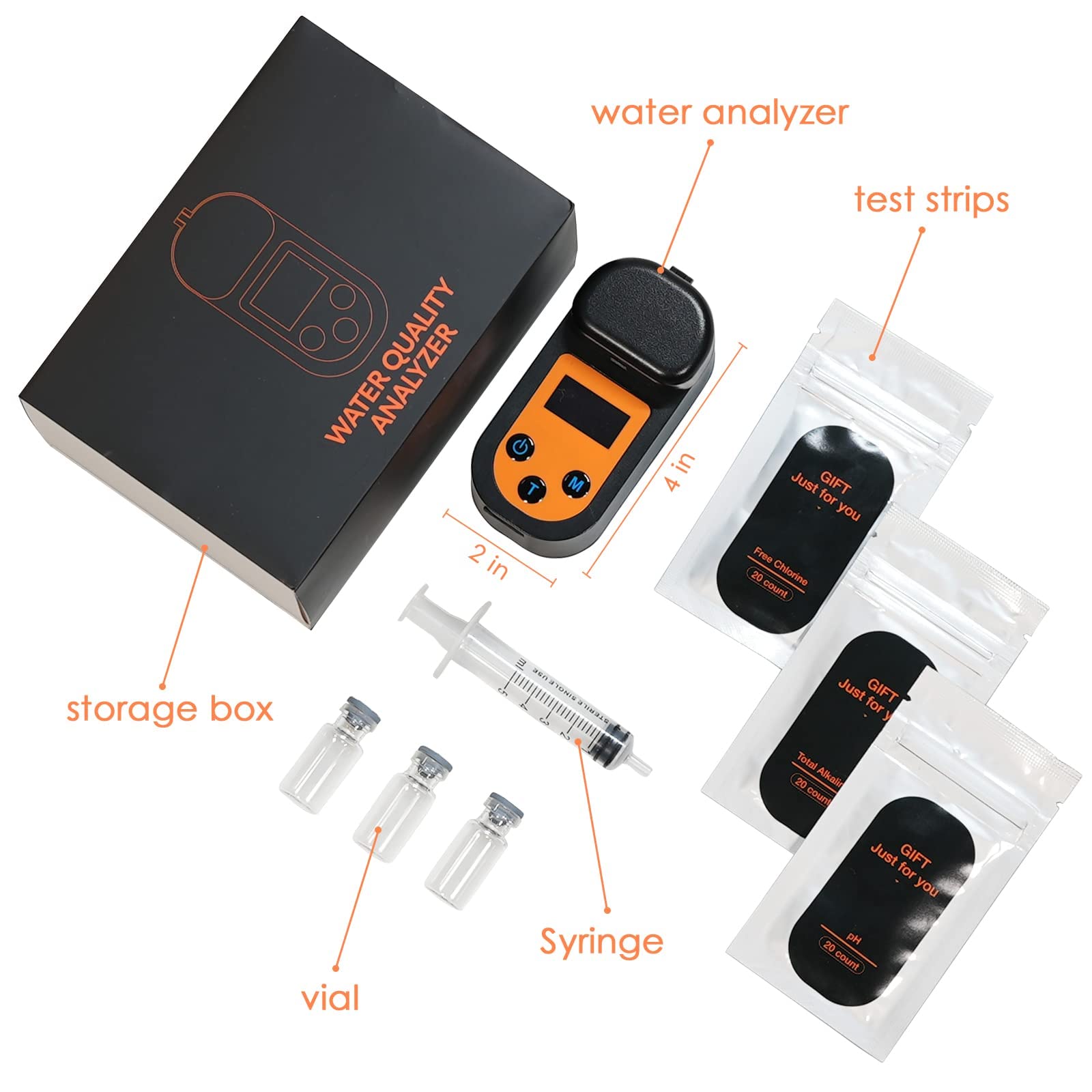 PH and TDS Meter for Water - TESPERT pH Tester Digital - TDS Meter Digital Water Tester, Testing Free Chlorine, Total Alkalinity and pH