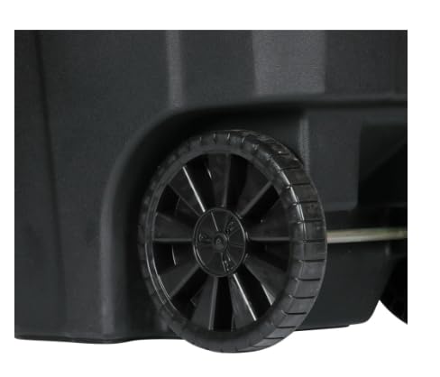Toter 64 Gallon Black Garbage can with Wheels and lid