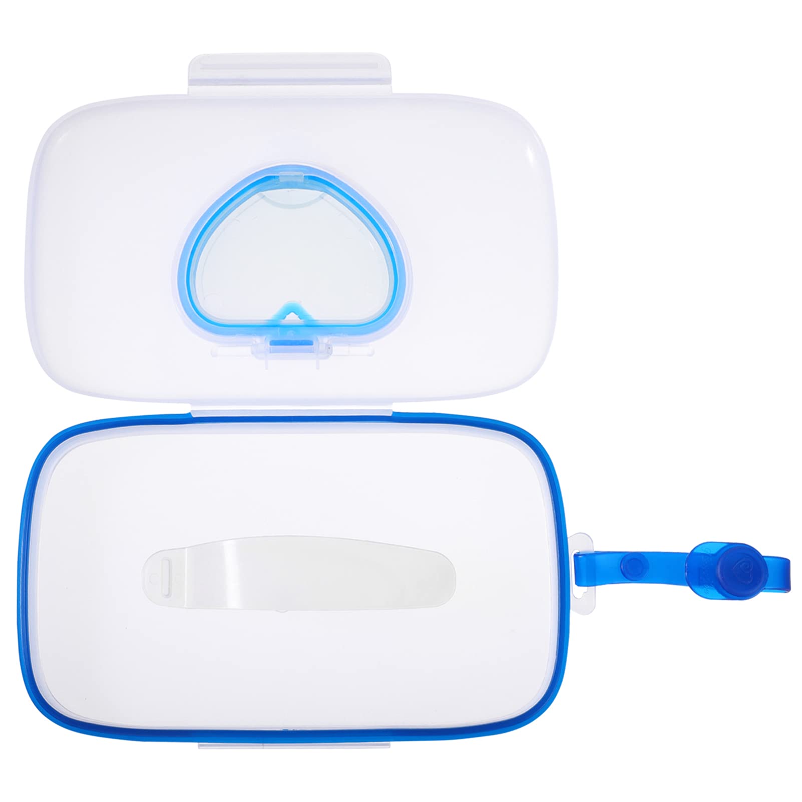 On- Diaper Wipe Holders The- Go Wipes Dispenser Baby Outdoor Travel Stroller Box Refillable Container for Car Bathroom Living Room Sky- Pouch Blue Travel Tissue