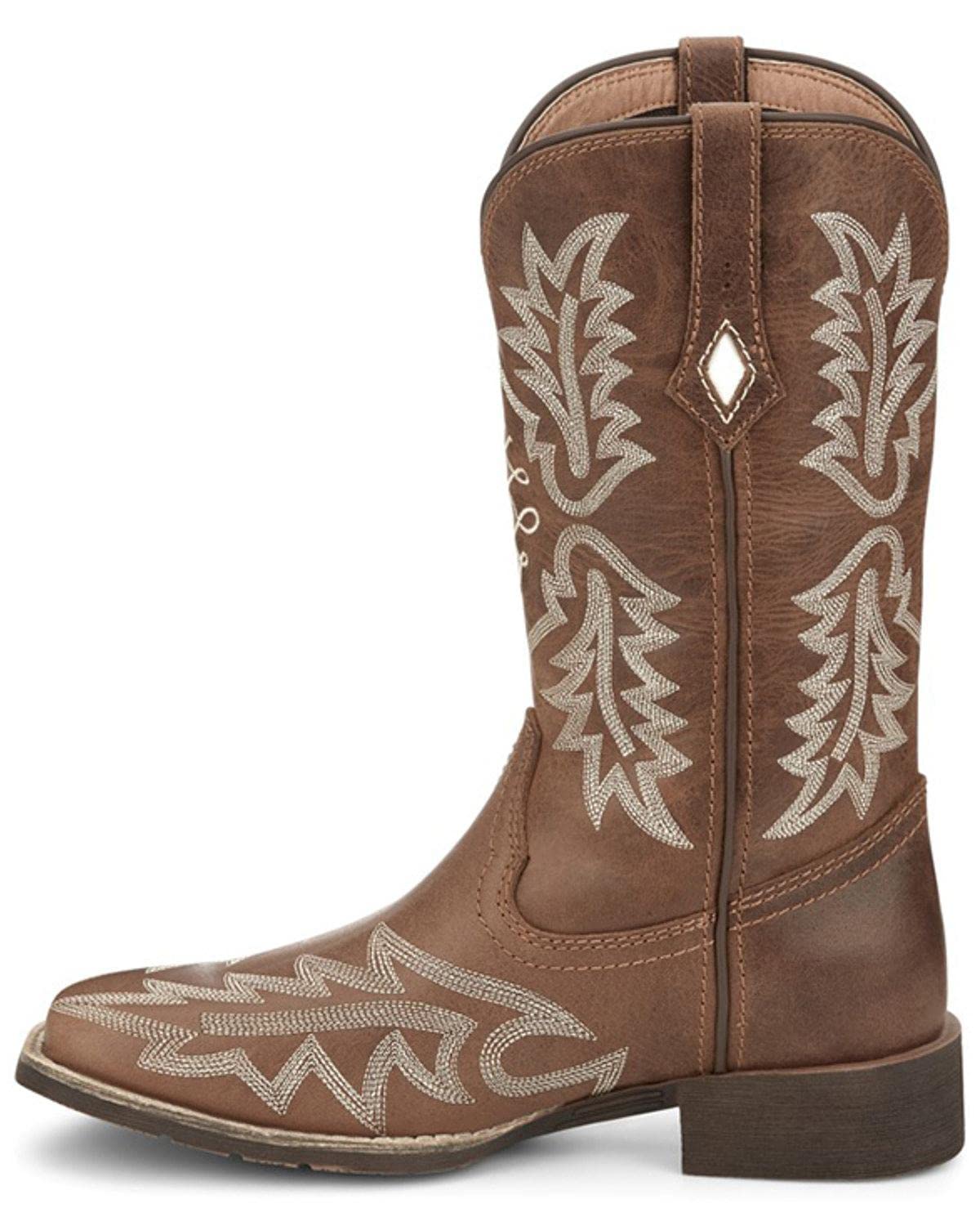 JUSTIN Boots Women's Gypsy Carsen Rustic Tan Cowgirl Boot Tan 11 B