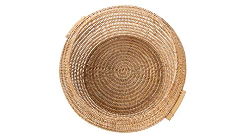 Kouboo Cambria Open Weave Basket, Honey-Brown