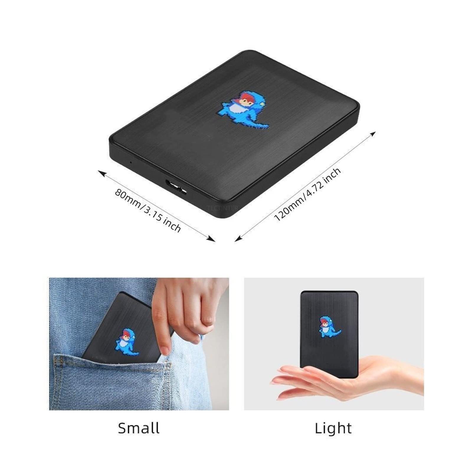 MOLLAL 4K Game Console Retro Video Game 2T4K 3D Gaming Console Naomi/N64 60000+ Gaming Kids Gift Boy Gift (Color : 2T-Without Bag, Size : X)