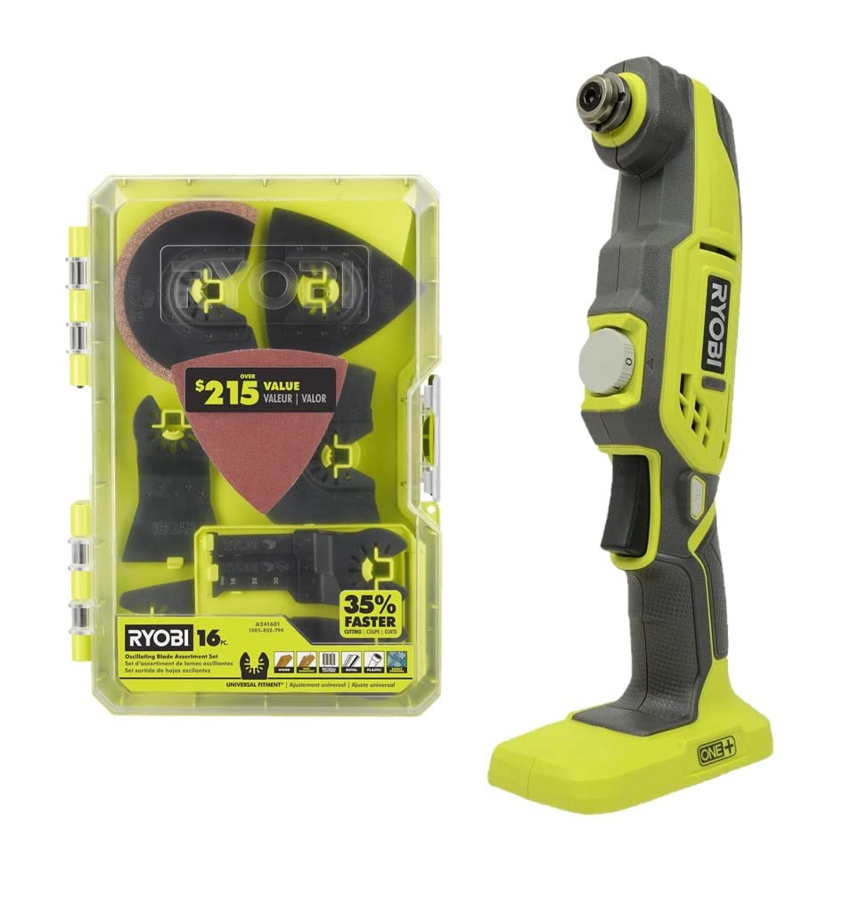ONE+ 18-Volt Cordless Multi-Tool with 16-Piece Oscillating Multi-Tool Blade Accessory Set - P343 + A241601 (Bulk Packaged)