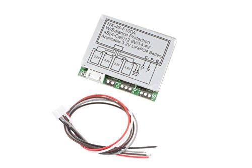 NOYITO 100A 4S 3.2V Lithium Iron Phosphate Battery Protection Board 12.8V with Balance Over-Current Over-Charge Over-Discharge Short-Circuit Protection