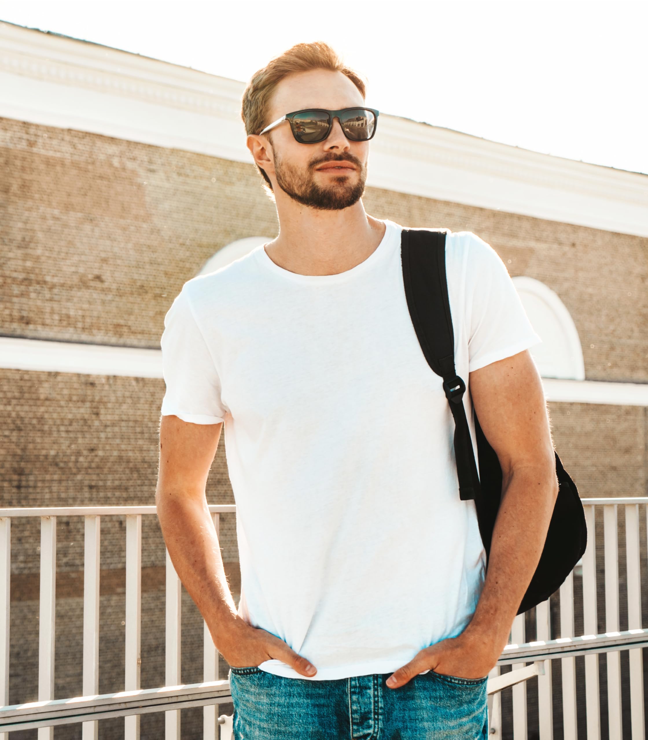 Gildan Men's Heavy Cotton Short Sleeve T-Shirt, Style G500, Multipack of 1|2|4|6|10, Make Your Own Customized Set! SETOF-10-L Multicolor